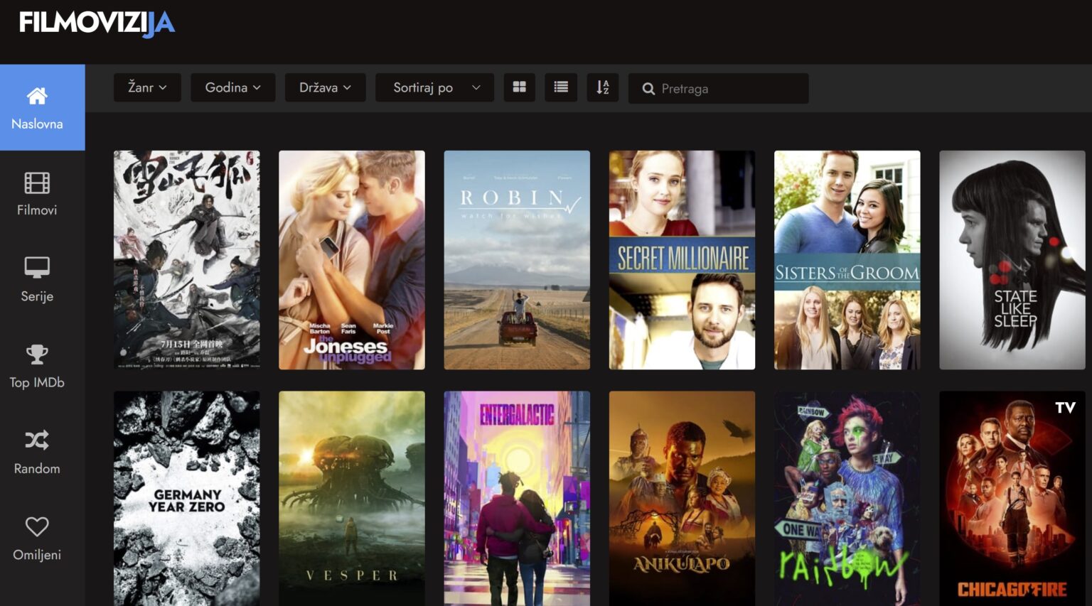FILMOVIZIJA NO1 Sajt za filmove i serije online (recenzija)